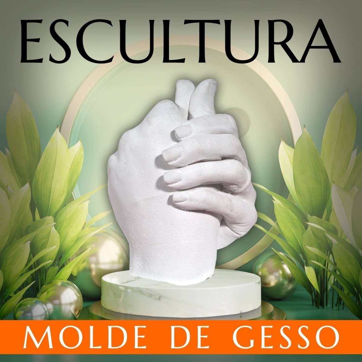 Mãos em Gesso Kit Escultura DIY – RMCLICK